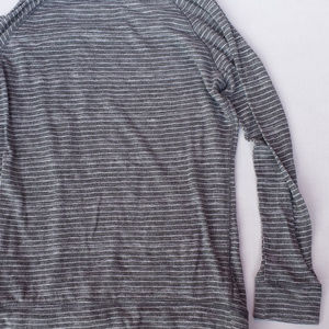 a.n.a | Tops | Ana Top Gray With White Stripes | Poshmark